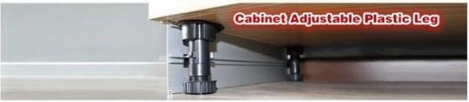 Easy Installation Adjustable Furniture Legs / Plastic Kitchen Cabinet Legs