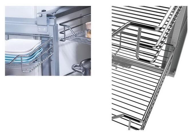 180º Rotating Kitchen Pull Out Basket Little Magic Corner Pull Out Wire ...