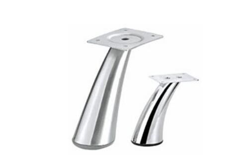 Chrome Plated Metal Feet For Furniture Legs , Metal Sofa Feet Replacement