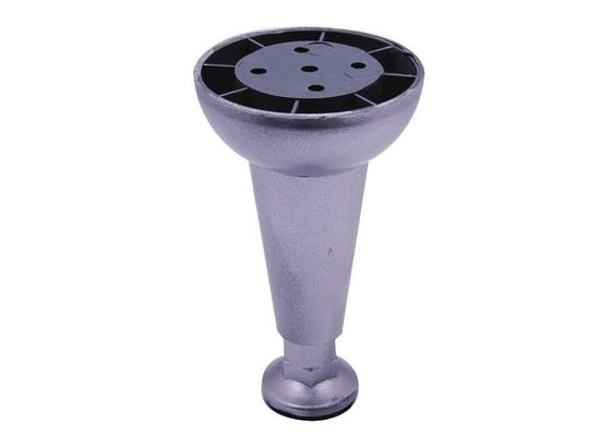 Silver Color Adjustable Plastic Legs For Kitchen Cabinets Abs Material