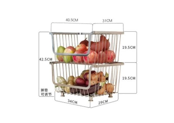 Customized Cabinet Kitchen Pull Out Basket Easy Installation For Storage