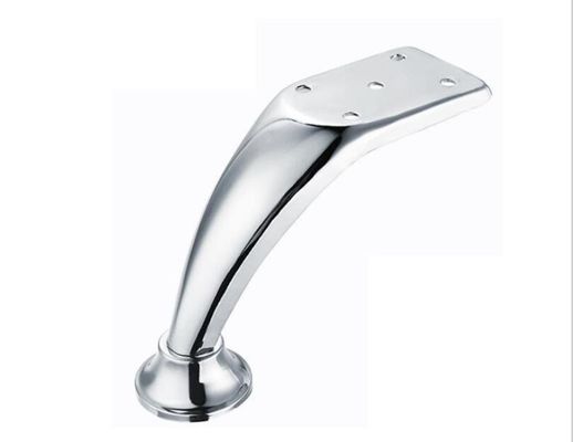 Classic Style Metal Furniture Legs , Chrome / BSN Finish Metal ...