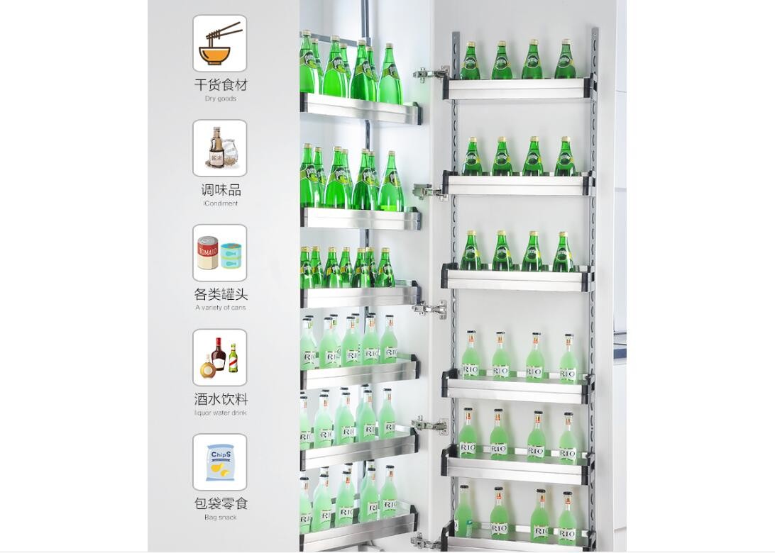 Large Magic Corner Stainless Steel Kitchen Basket Kitchen Rack Linkage ...