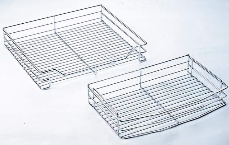 180º Rotating Kitchen Pull Out Basket Little Magic Corner Pull Out Wire ...