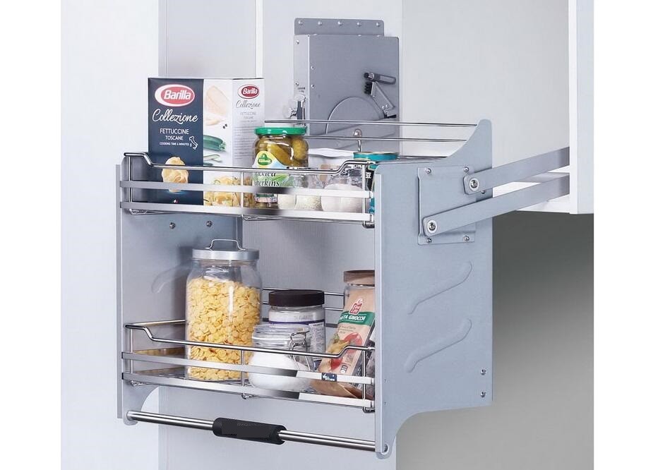 Soft Stop Kitchen Pull Out Basket Storage Lift Basket Elevator Pull ...